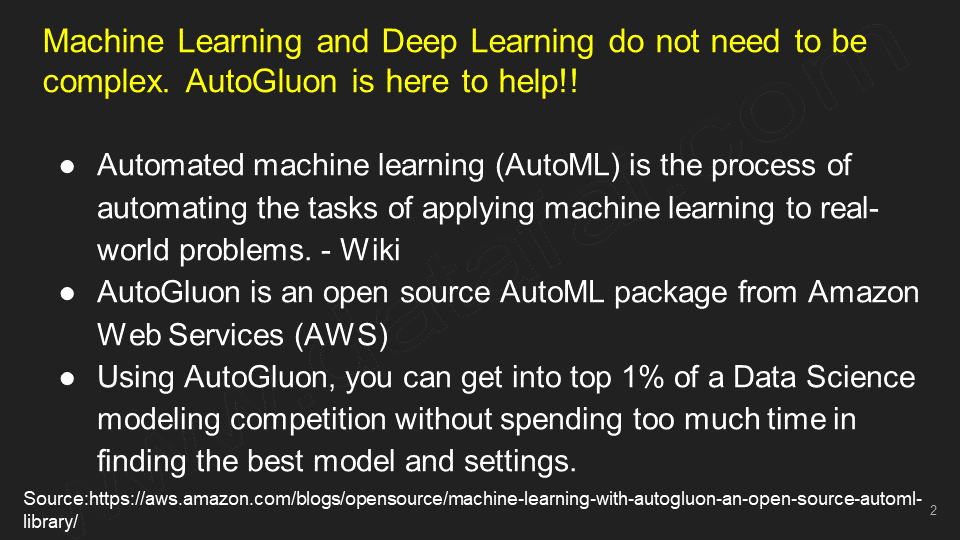 Introduction to AutoGluon and Building a Classification Model | RP’s ...