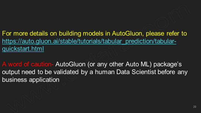 Introduction to AutoGluon and Building a Classification Model | RP’s ...