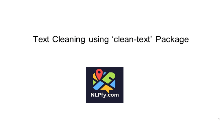 NLP Text Cleaning using ‘clean-text’ package | RP’s Blog on AI